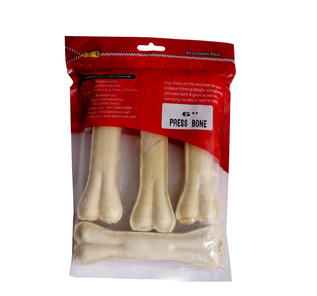 PCRPB82 - PET en CARE Rawhide Pressed Bone 8" X 2