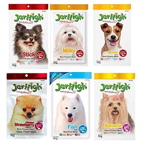 JERHIGH Real Chicken Treat for Dogs, 100 g - BLUEBERRY STIX (JG10BBS)